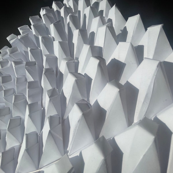 01_04 CRATER RING FIVE Colours 3D Wall Plastic Ar Diy Paper Art ...