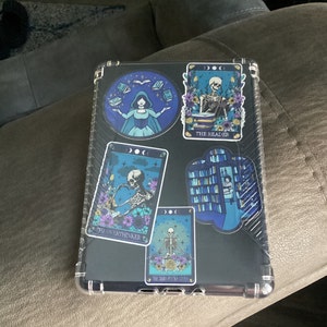 The Reader Sticker: Tarot Card Skeleton the Reader Tarot - Etsy