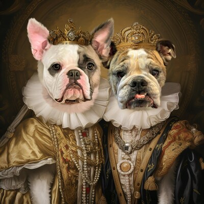 Custom Royal Pet Portrait, Renaissance Dog Painting, Pet Lovers Gift ...