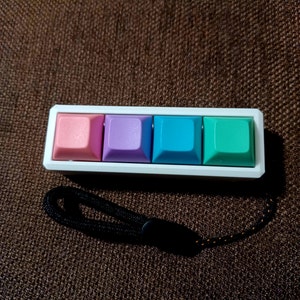 Mechanical Switch Clicky Fidget Pastel Rainbow Th W/ Strap Keyboard ...