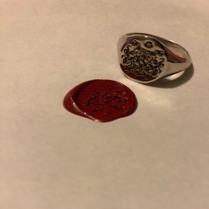 Custom Signet Ring Wax Seal, Wax Seal Ring, Custom Wax Seal Ring ...