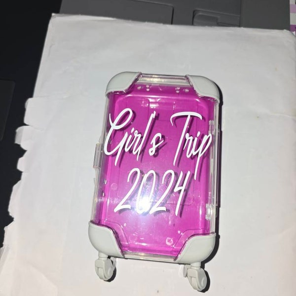 Mini Trolley Suitcase: Custom Party Favor, Bridal, Bachelorette & Theme ...