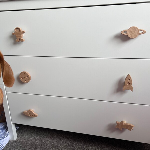 Space Theme Drawer Knobs | Space Nursery Decor, Wardrobe Handles ...