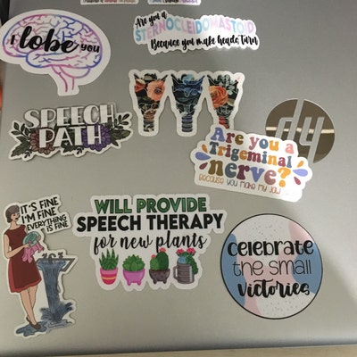 Speech Therapist Sticker SLP Sticker SLP Grad Gift Cf - Etsy