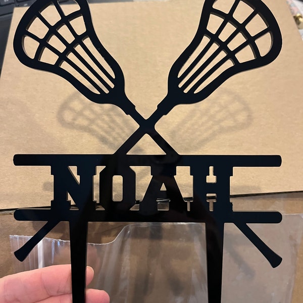 Custom Lacrosse Sticks 225-911 Cake Topper - Etsy