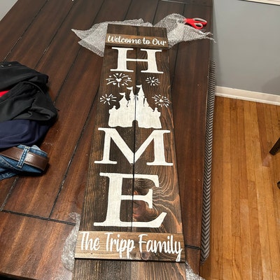 Welcome to Our Home Base Porch Sign I Custom Sign I Baseball - Etsy