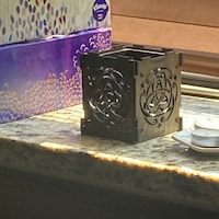 Buy Tibetan Hindu Sri Yantra Wooden Tealight Shadow Lantern Candle ...