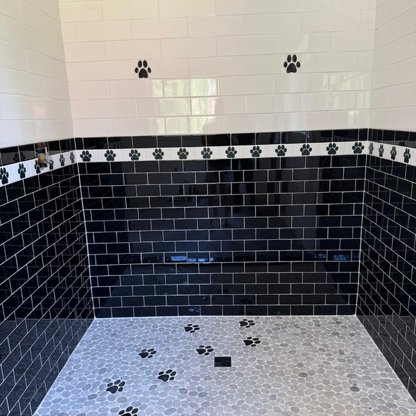 2 Inch Dog/cat Paws Tile Floors or Wall Install Ready to Ship - Etsy