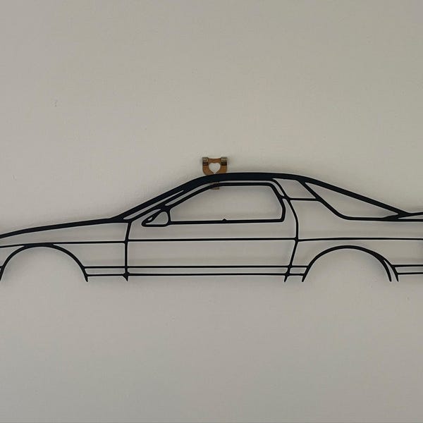 Mazda RX-7 FC GTU Metal Wall Art, Car Garage Wall Sign, Racing ...