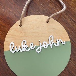 Modern Script Color Dip Name Sign - Etsy