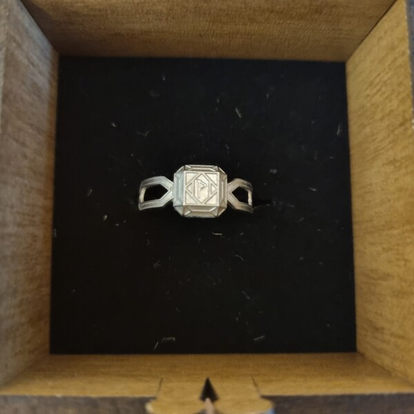 Dwarven-inspired 925 Sterling Silver Ring, Handmade Fantasy ...