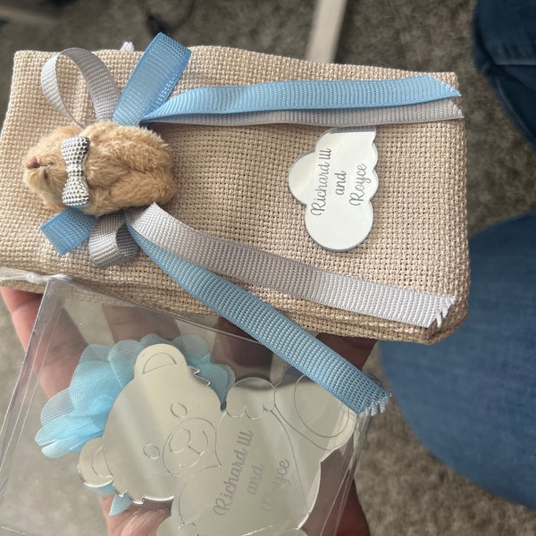 Personalized Teddy Bear Magnet, Thank You Beary Much Gifts, Baby Shower ...