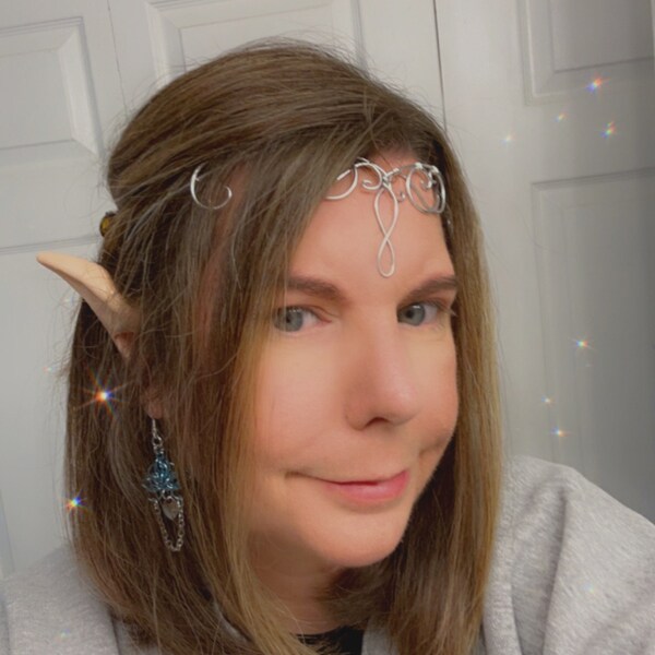 Gold Elven Circlet, Renaissance Circlet, Costume Accessory, Headpiece ...