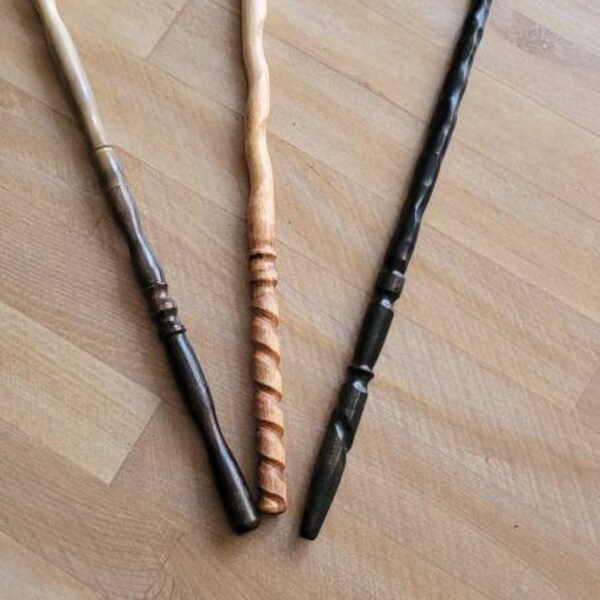 Pick Your Team Wand, Blue & Bronze Magic Wands, Wood Wand, Magic Wand ...