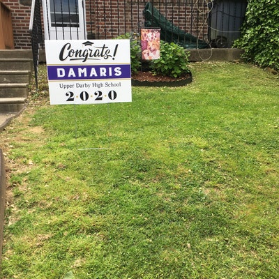 Personalized Senior Graduation Class of 2020 Yard Sign Including Stakes ...