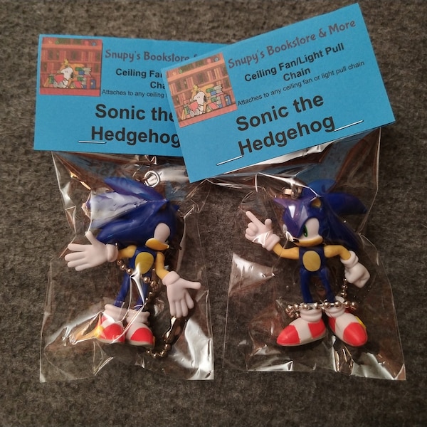 Sonic the Hedgehog Characters Ceiling Fan/light Pull Chains - Sonic ...