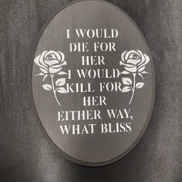 Gomez Addams Sign, Gothic Wall Art, Goth Decor, Home Decor, Macabre ...