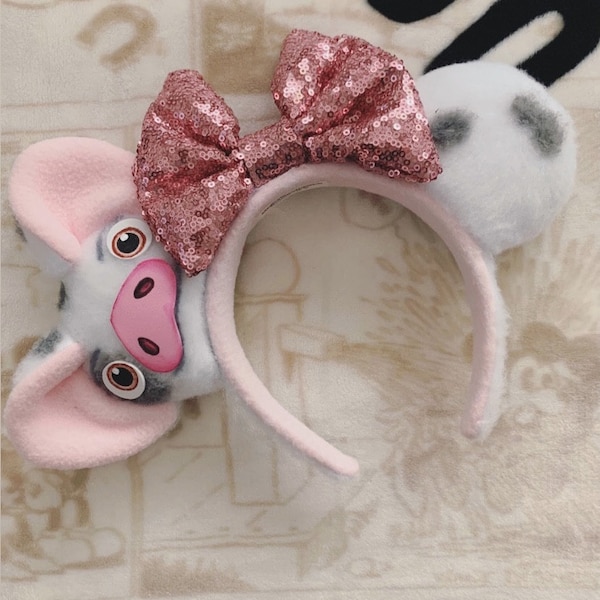 Pua Inspired Magical Ears With Pink Sequin Bow. - Etsy