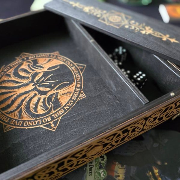 Dice Rolling Tray Wood, Dice Tray Wood, Dice Tray Dnd, Dice Tray and ...