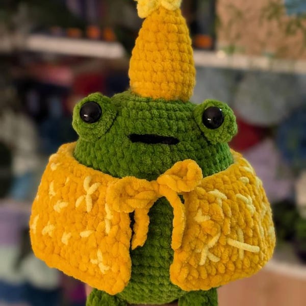 Jumbo Wizard Frog Crochet Pattern / Chunky Crochet Wizard Mage / US PDF ...