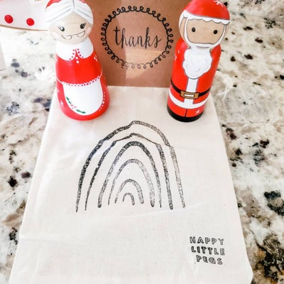 Thanksgiving Wooden Peg Dolls Pilgrim Native American Handpainted - Etsy