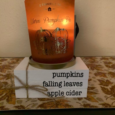 Fall Book Bundle, Mini Book Stack, Fall Decor, Farmhouse, Faux Books ...