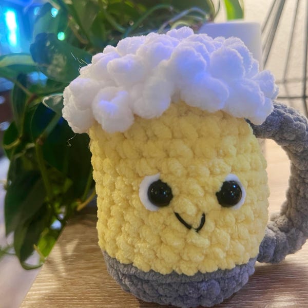 Amigurumi Mini Beer Mug Crochet Pattern, Mini Draft Beer Lovers Gift ...