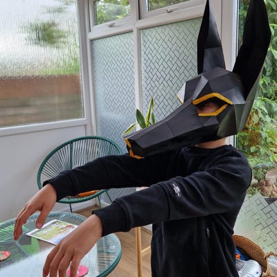 Anubis Mask / Jackal Mask DIY Paper Mask, Printable Template ...