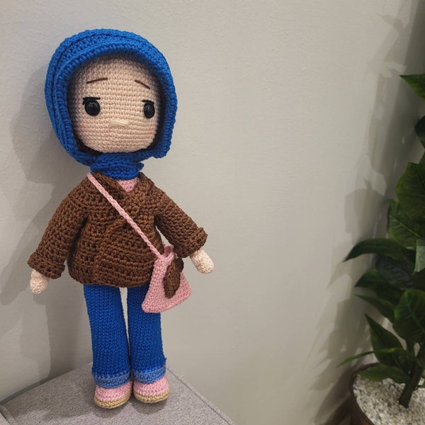 Amigurumi Crochet Pattern: Muslim Girl Doll With Hijab | 2-in-1 Bundle ...