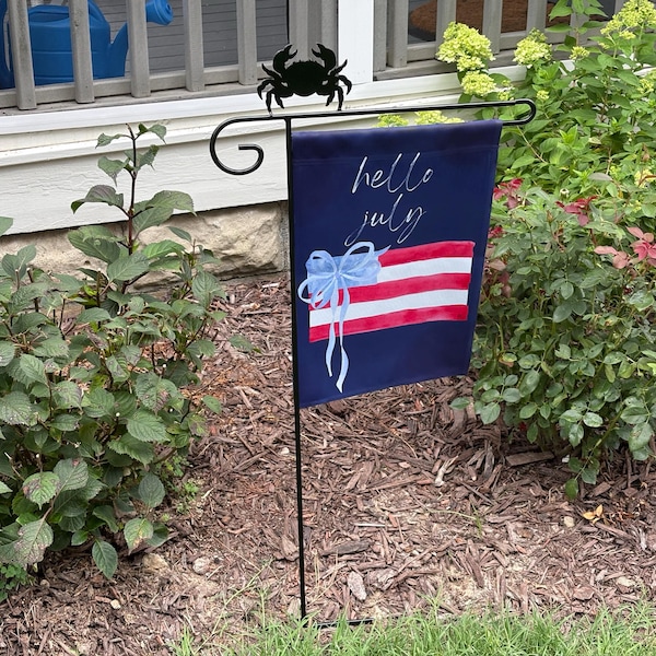 Hello Winter Flag, Plaid Garden Flags, Winter Pinecone Garden Flag ...