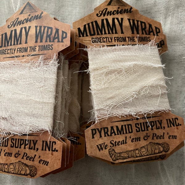 Mummy Wrap Halloween Card, Vintage Style Digital Download, Printable ...