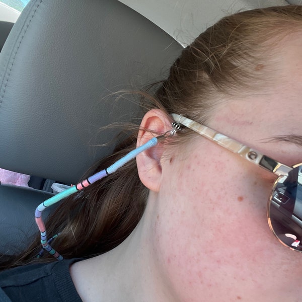 Multicolor Sunglass Strap Holder, Glass Cord Rope Holder - Etsy