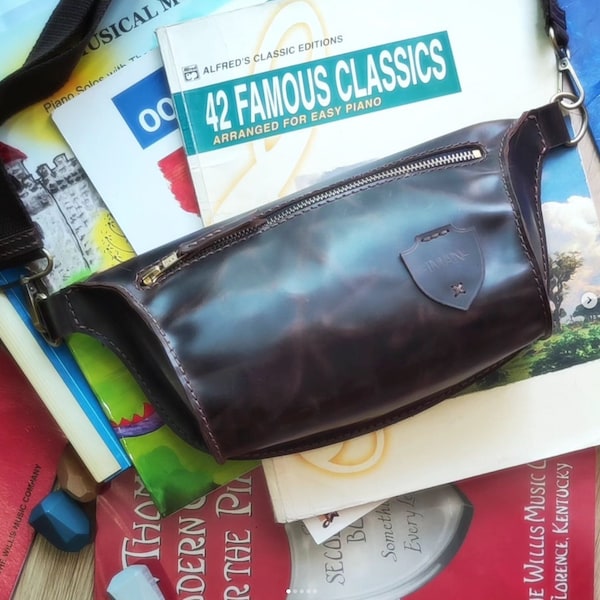 Leather Waist Bag Pattern Leather Sling Bag Pattern Pdf Leather Bag ...