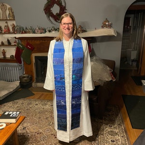 Green Pieced Stole, Ordinary Time Liturgical Stole - Etsy