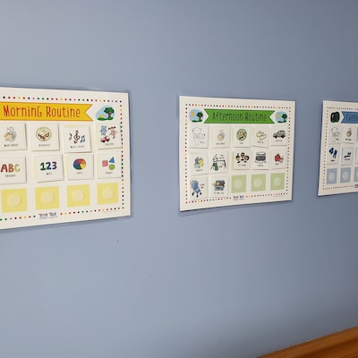 First, Next, Then Transition Board includes 72 Routine and Activity ...