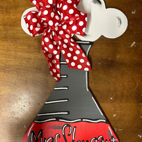 Science Beaker Teacher Wooden Door Hanger, Teacher Gift, Teacher Door ...