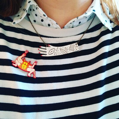 Merperson Reverse Mermaid Merman Mershark Mercrab Rainbow Enamel Pin - Etsy