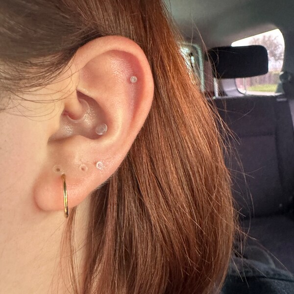 16g Piercing Retainer, Retainer Body Jewellery, Discreet Retainer ...