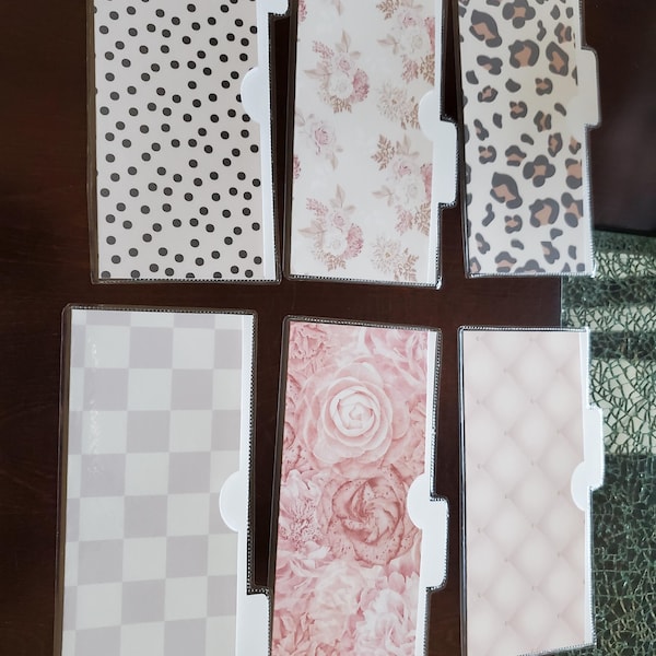 Laminated Wallet Cash Envelope 4 Ct./6 Ct Option + Personalized Labels ...