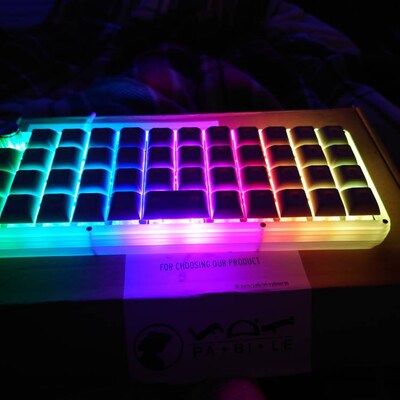 Pabile Corne V3 Hotswap MX Split Ergonomic Mechanical Keyboard Ready to ...