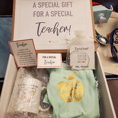 Teacher Gift Box Personalized Teacher Gift Teacher Gift Set With Shirt ...