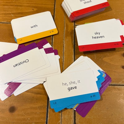 Complete Set challenge A-1 Color-coded Henle Latin Flashcard Playing ...