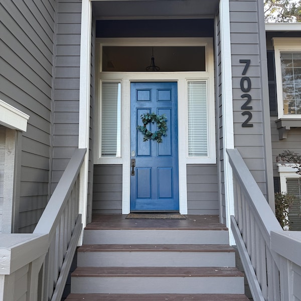 High Visibility Address Numbers | Reflective Metal Address Numbers | 6 ...