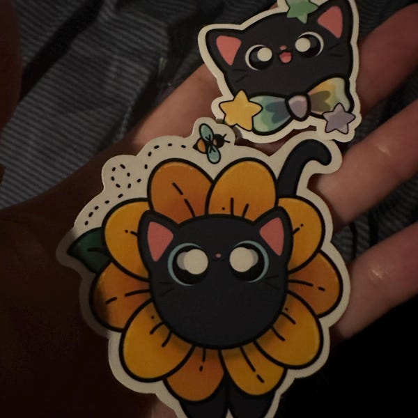 90’s Nostalgia Cat Sticker - Gaming Stickers - Vinyl Sticker Decal for ...