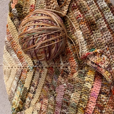 Autumn Shades Ruffles Scrapcake, 150g Ruffles Hand Dyed Yarns, DK Yarn ...