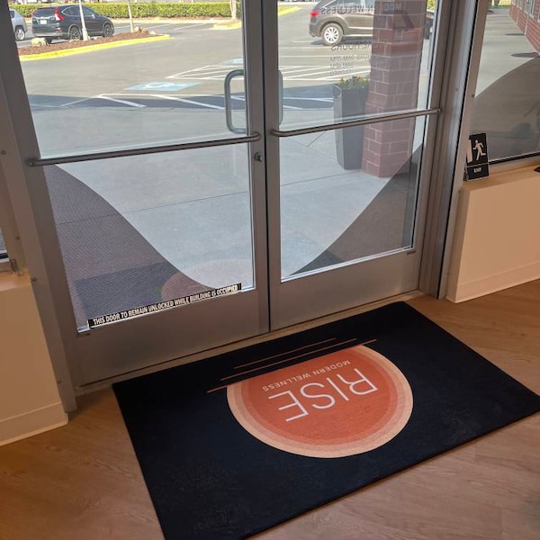 Custom Business Logo Door Mat Custom Text Personalized Doormat ...