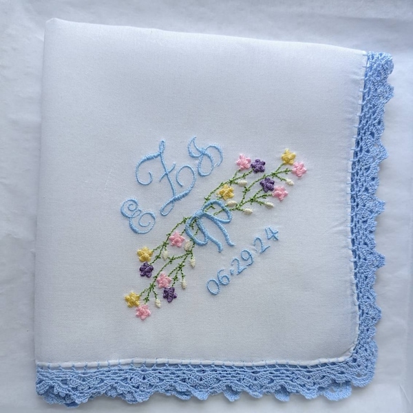 Personalized Christian Wedding Handkerchief - Etsy