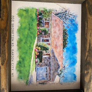Home Portrait, House Painting, Housewarming Gift, Our First Home Sign ...