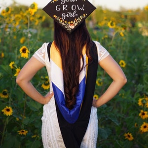 Embroidered Graduation Cap Topper Lemon Graduation Cap - Etsy