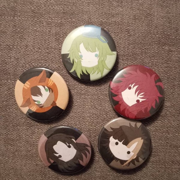 Super Chibi YTTD Buttons - Etsy